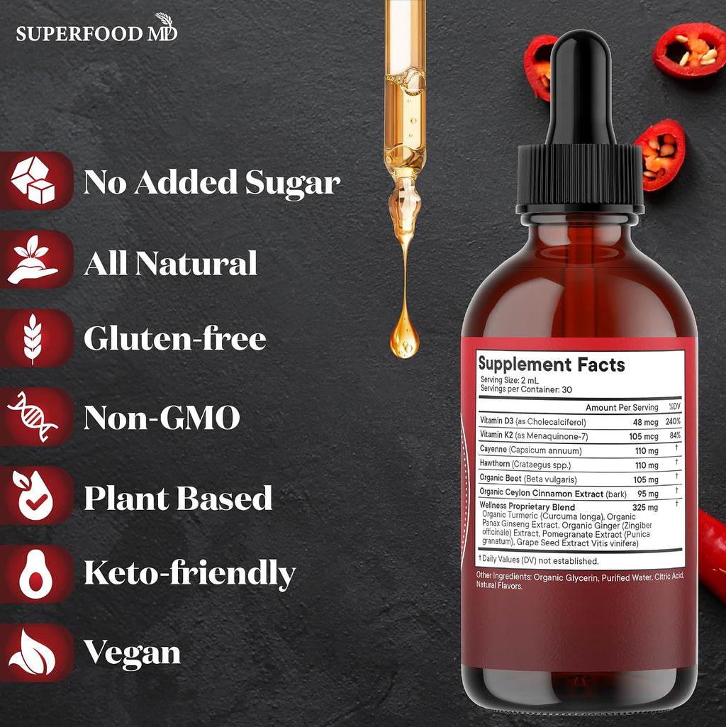 Cayenne liquid drops for immune support