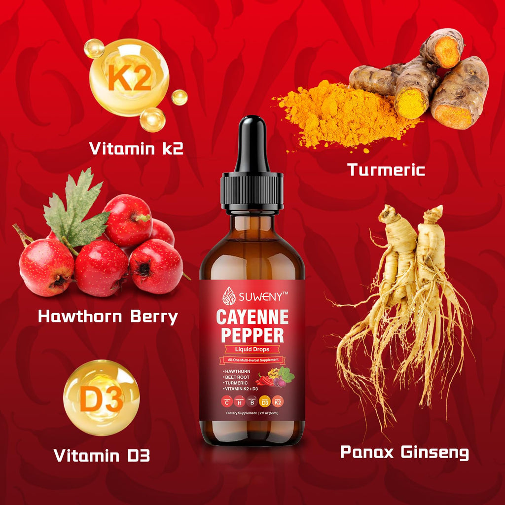 Cayenne liquid drops for metabolism