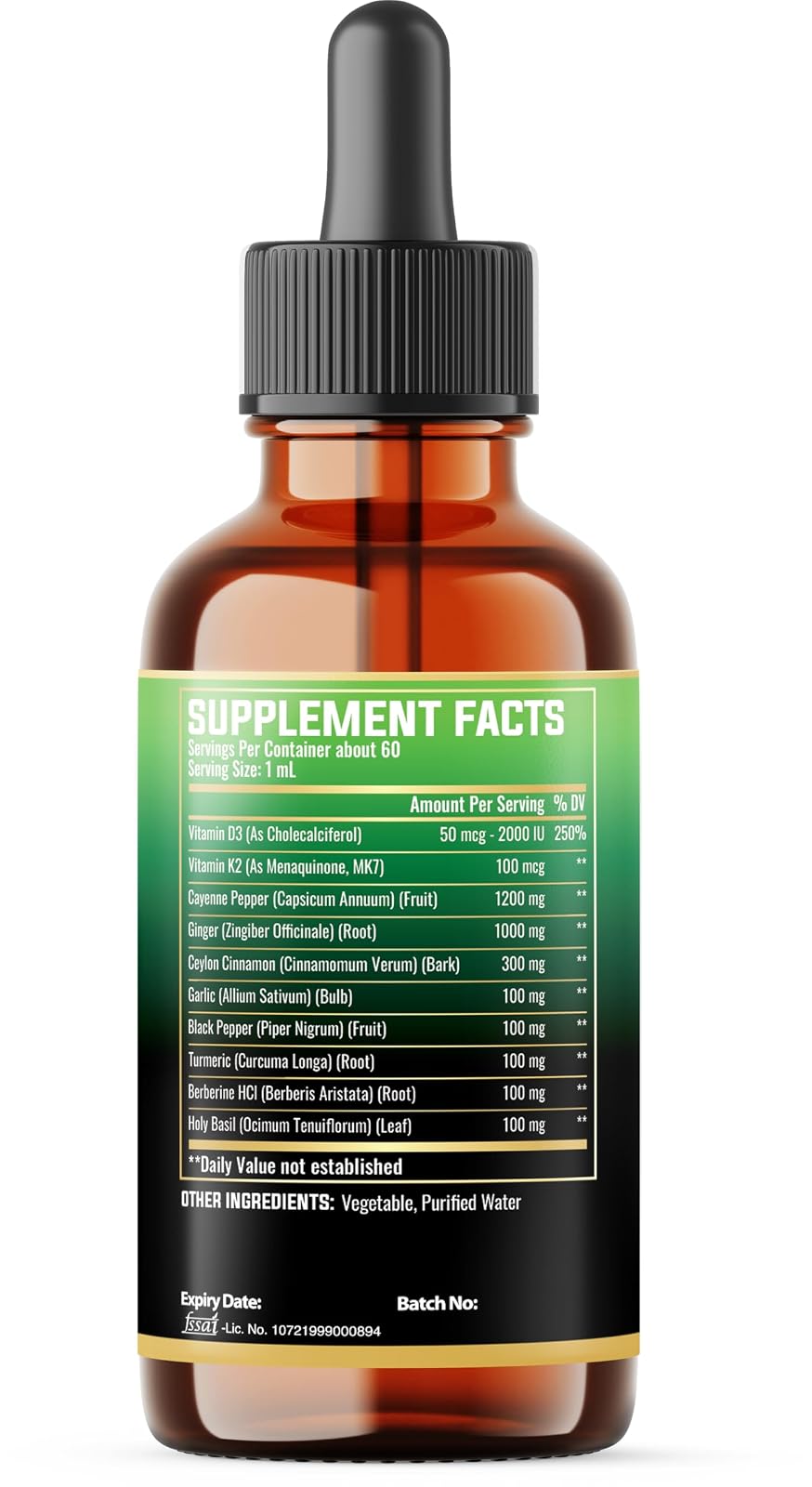 Cayenne liquid drops for weight loss