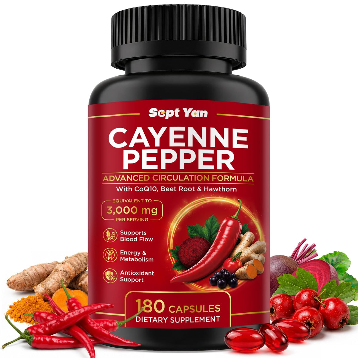Cayenne Pepper 3000 mg softgels