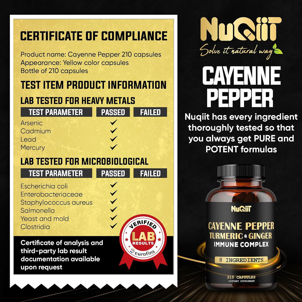Cayenne pepper capsules for cardiovascular support