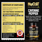 Cayenne pepper capsules for cardiovascular support