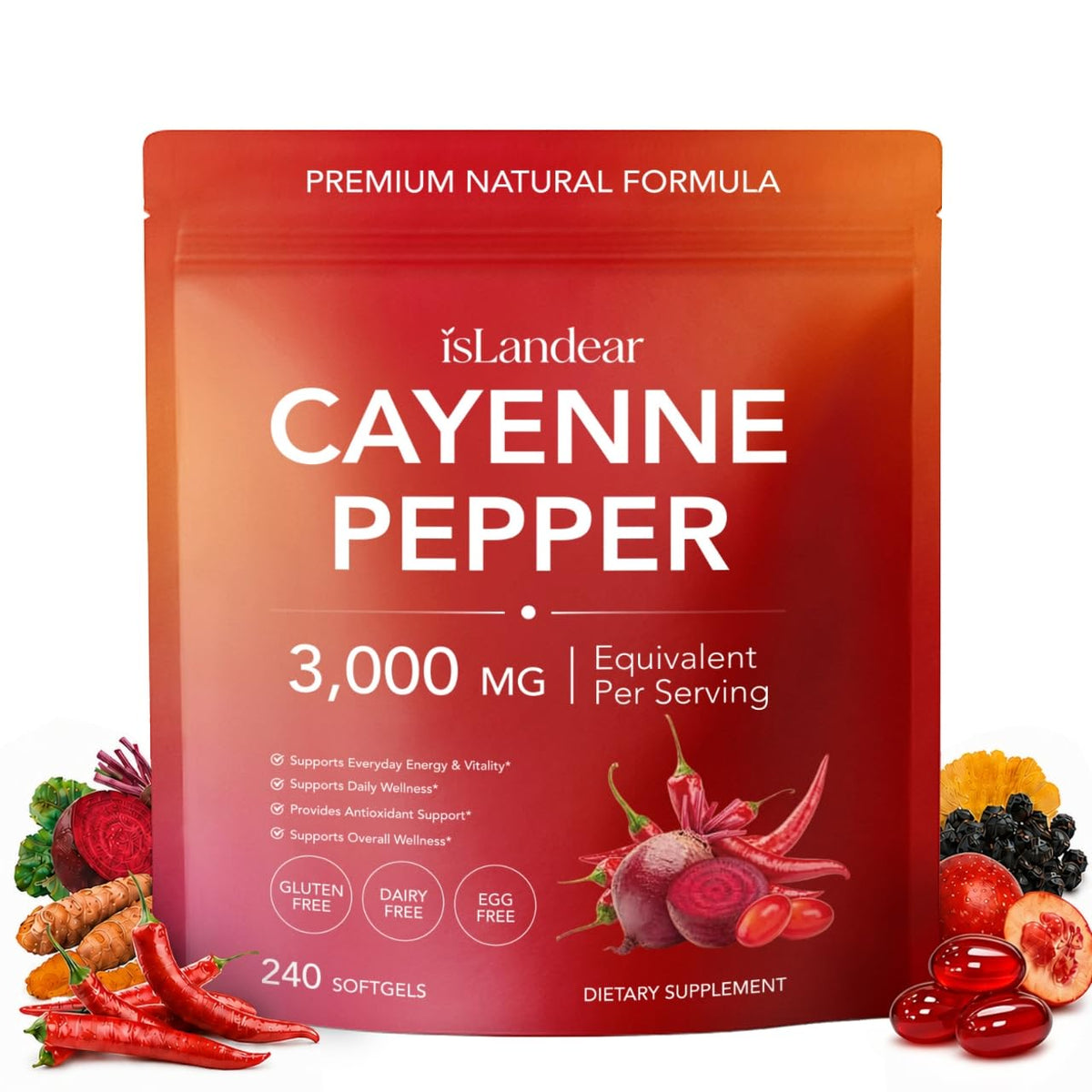 Cayenne pepper capsules for digestion