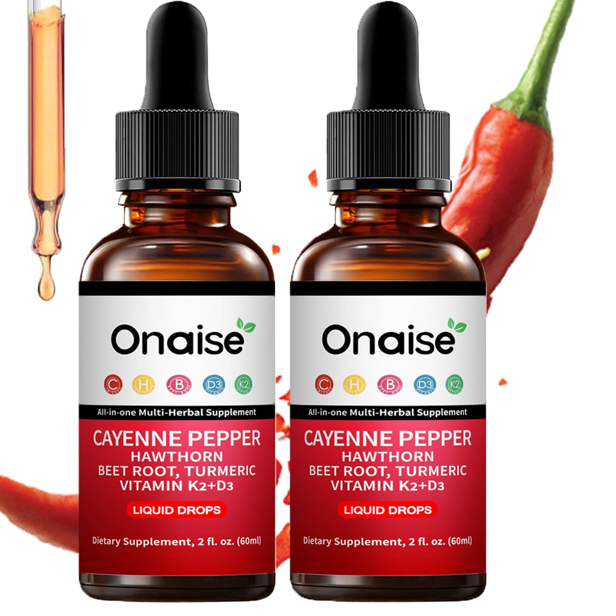 Cayenne pepper drops for digestion