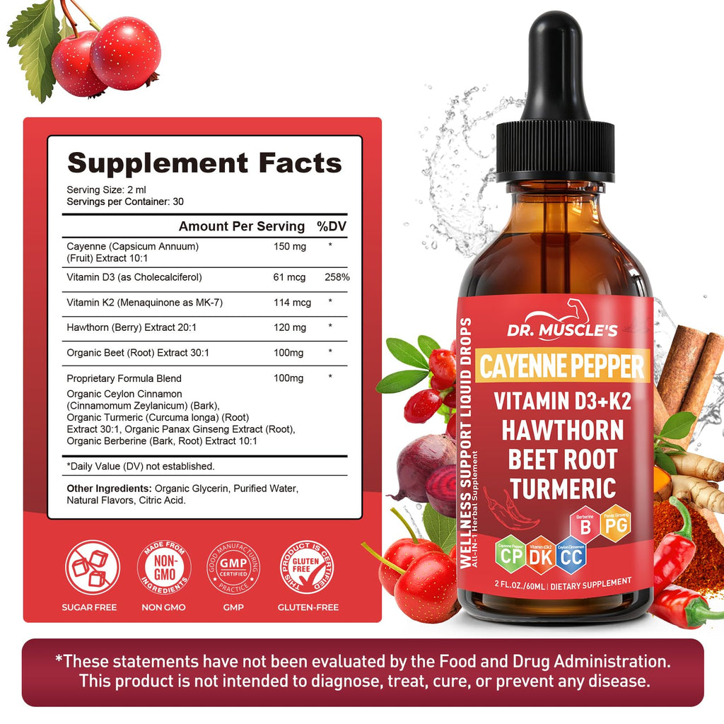 Cayenne Pepper drops for immune support