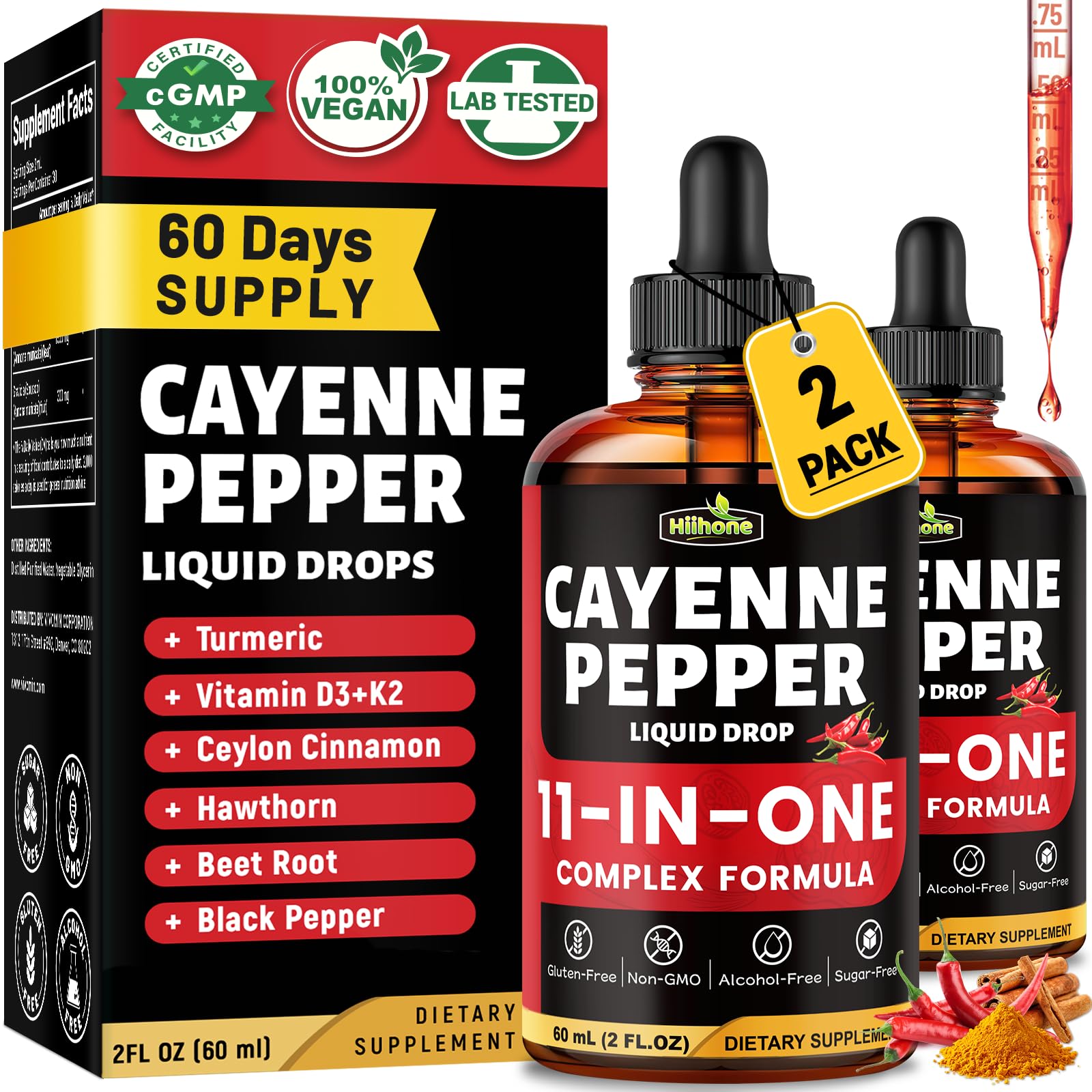 Cayenne pepper drops for immunity