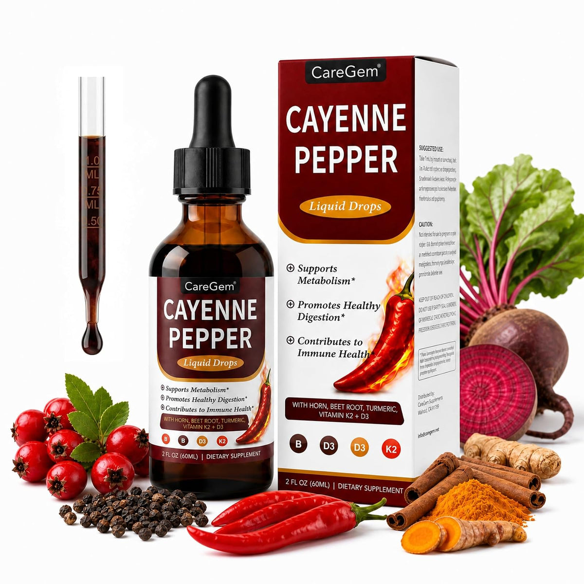 Cayenne pepper drops for immunity