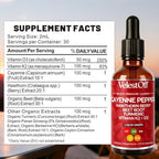 Cayenne pepper drops for natural wellness