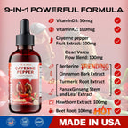 Cayenne pepper drops for spicy beverages