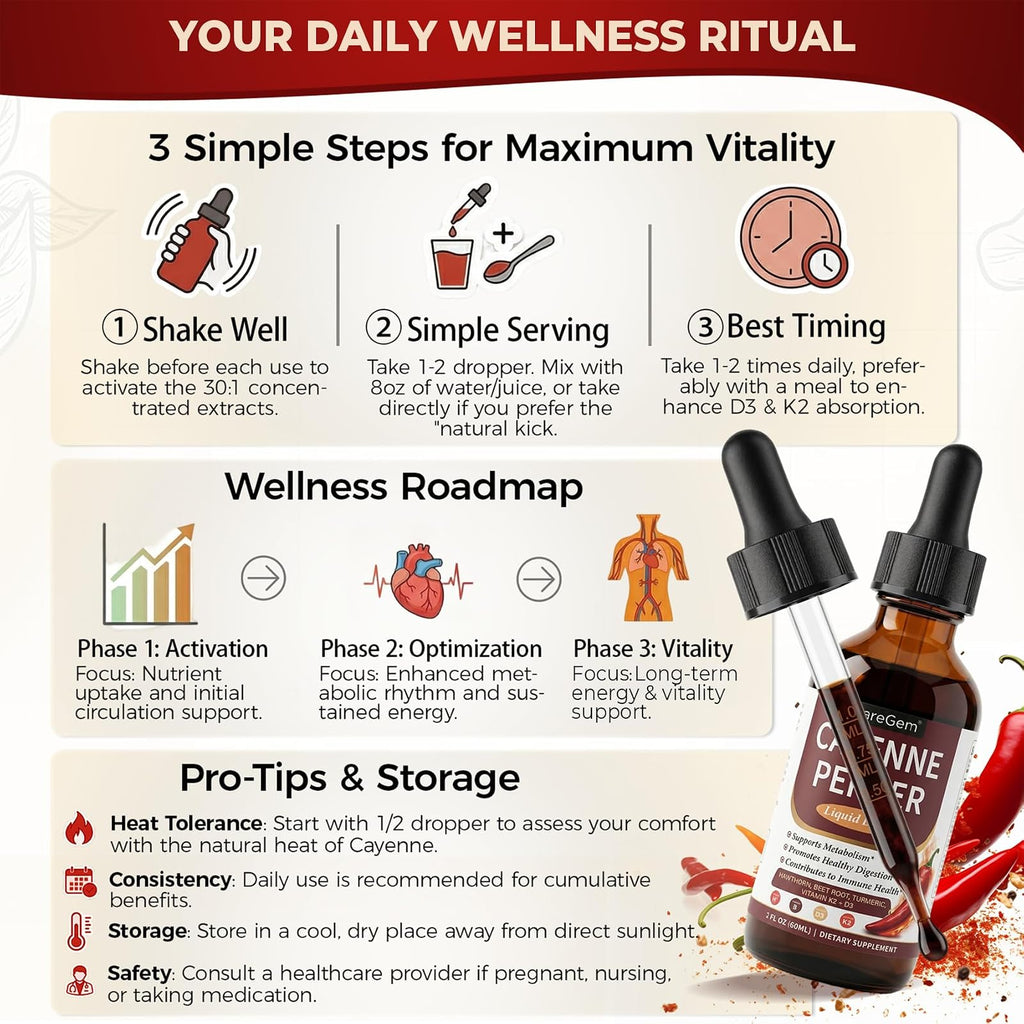 Cayenne pepper extract for health