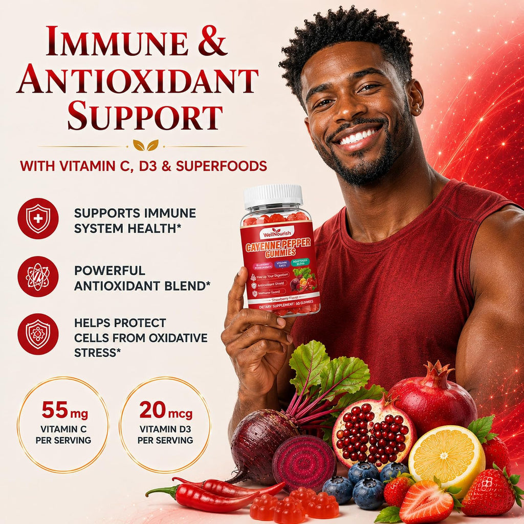 Cayenne pepper gummies for everyday health
