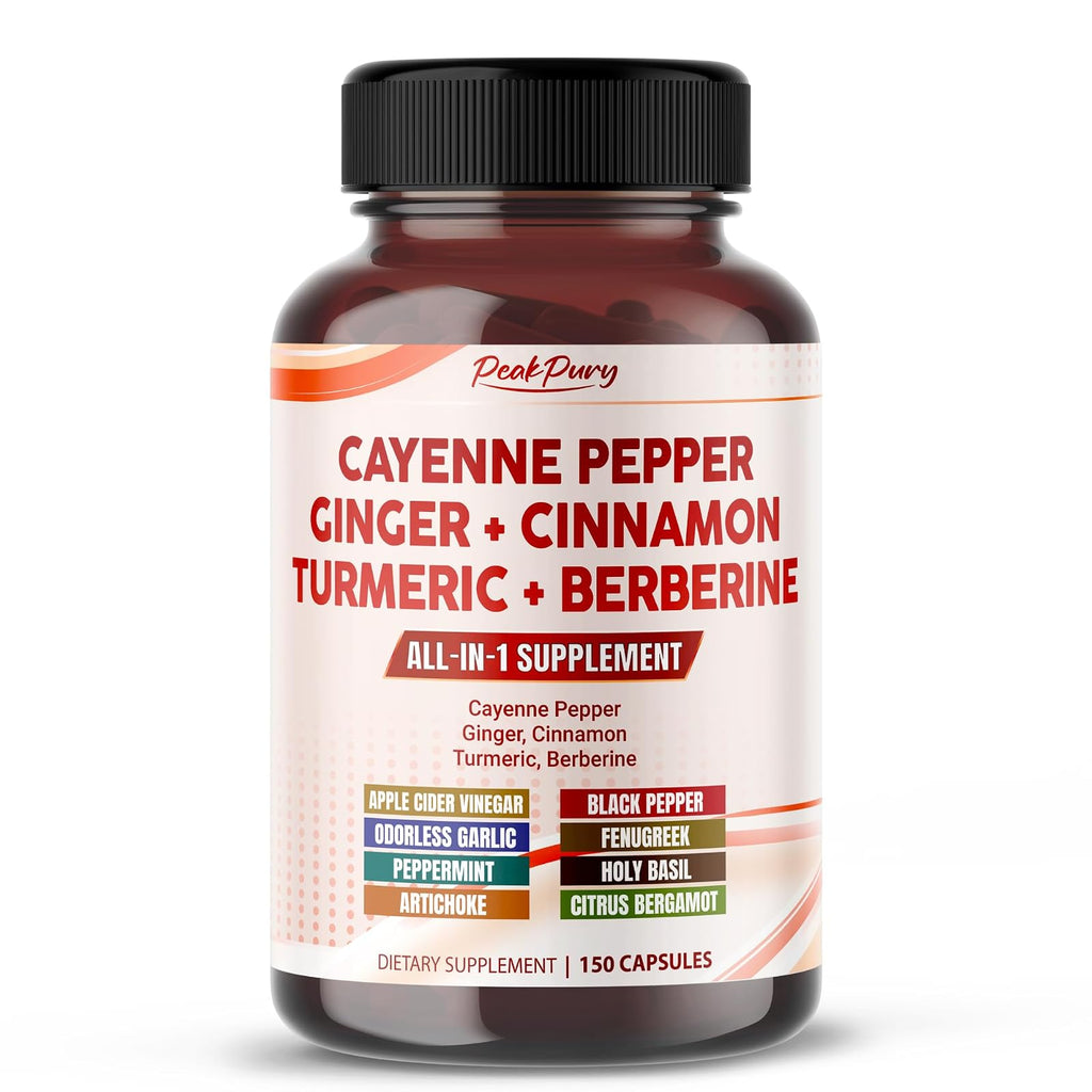 Cayenne pepper herbal supplement capsules