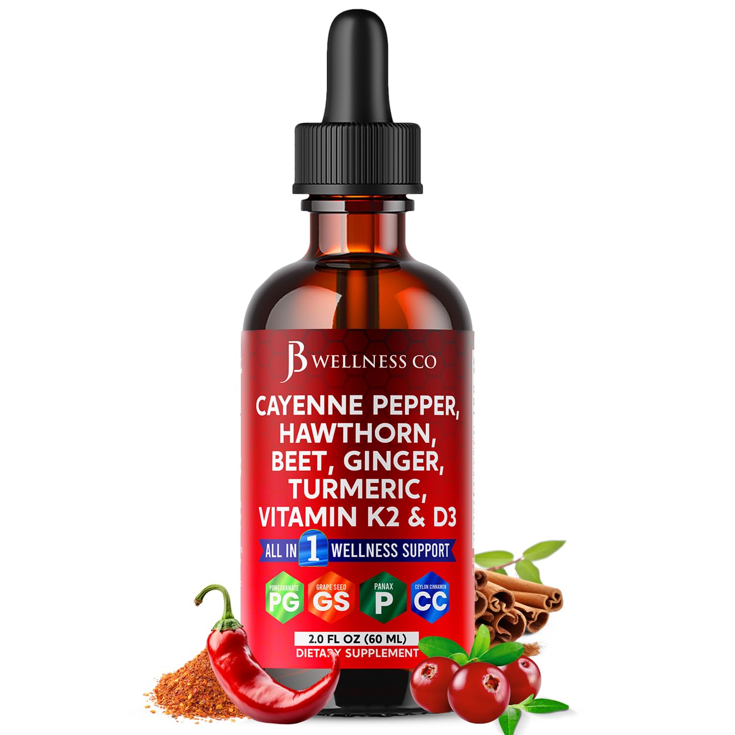 Cayenne pepper liquid drops benefits