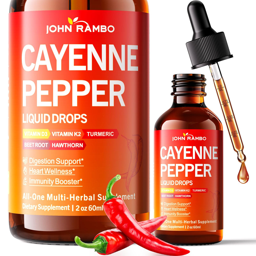 Cayenne pepper liquid drops benefits