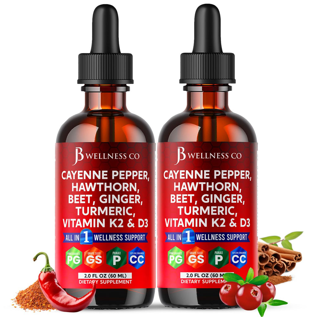 Cayenne pepper liquid drops for wellness
