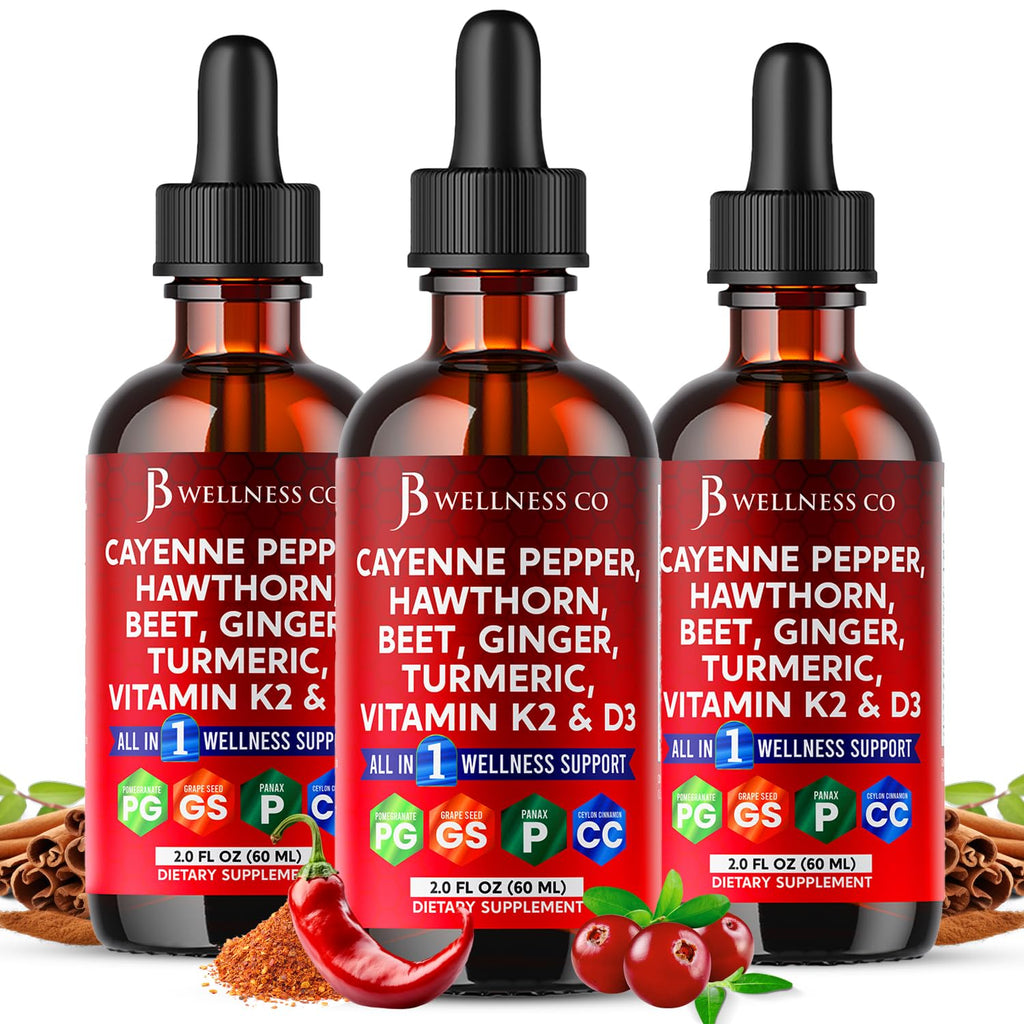 Cayenne pepper liquid drops for wellness