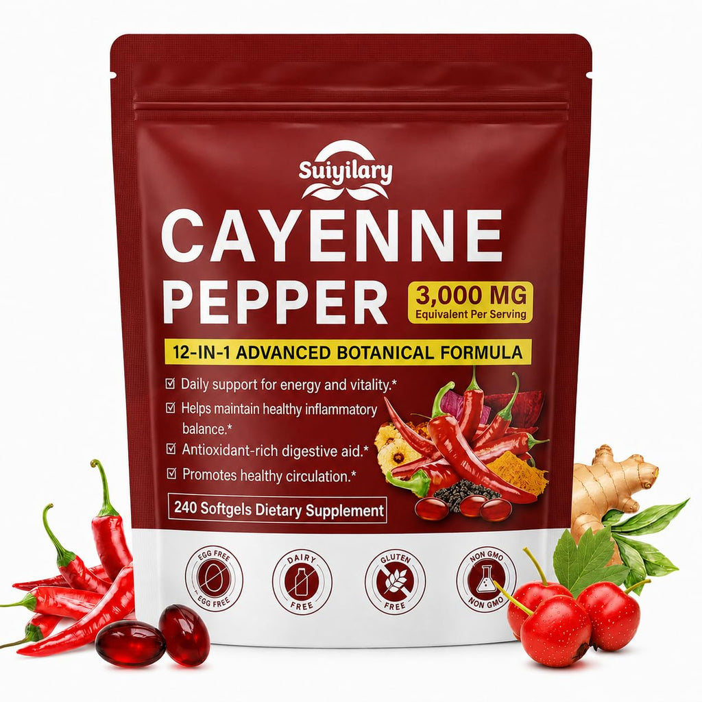 Cayenne pepper softgels for digestion