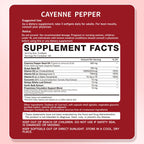 Cayenne pepper softgels for overall wellness