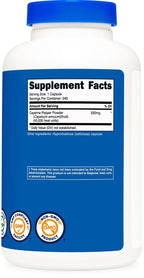Cayenne pepper supplement for cardiovascular support