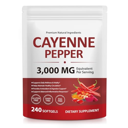 Cayenne pepper supplement for metabolism