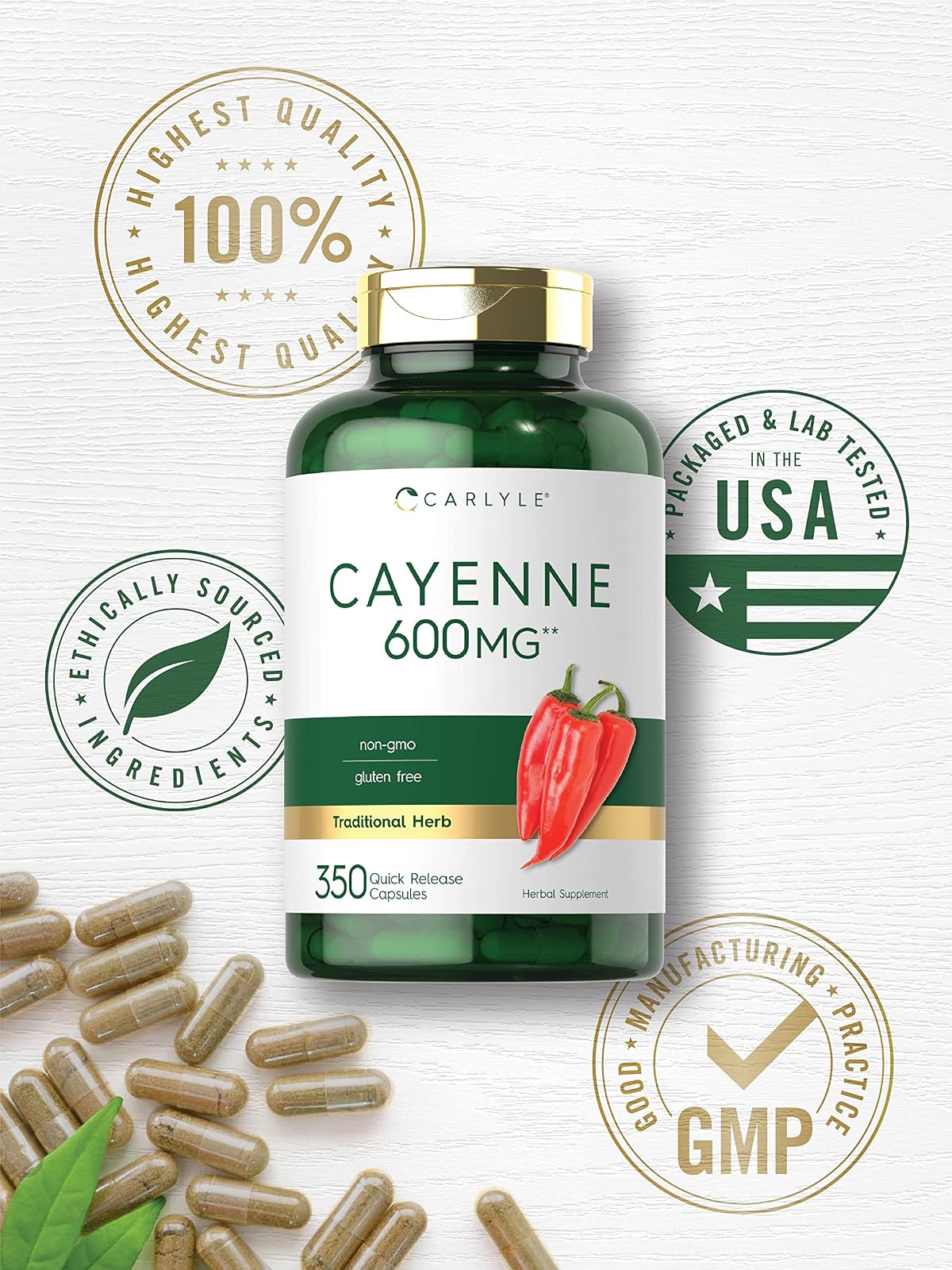 Cayenne pepper supplement for spicy health