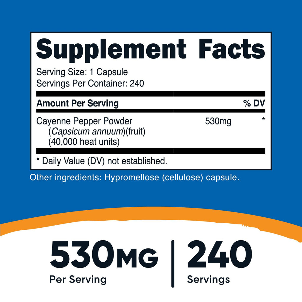 Cayenne pepper supplement for weight loss