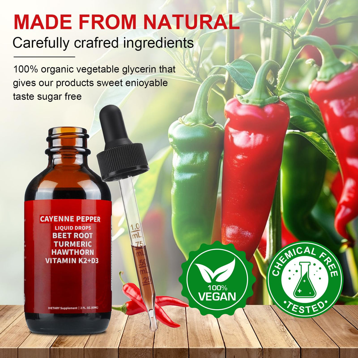 Cayenne pepper tincture for inflammation