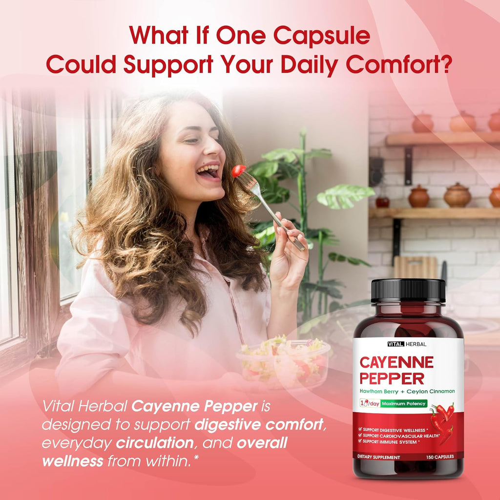 Cayenne pepper with cinnamon capsules