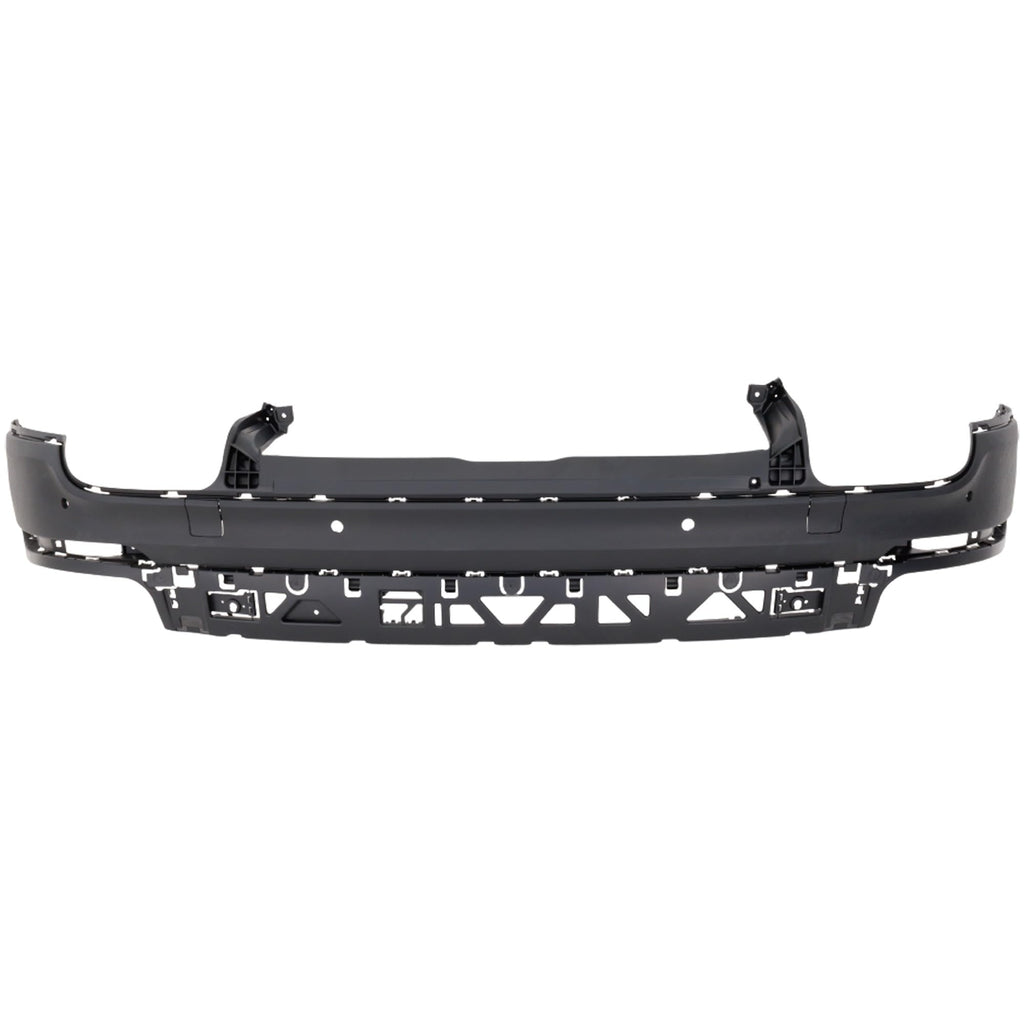 Cayenne valance with parking assist holes