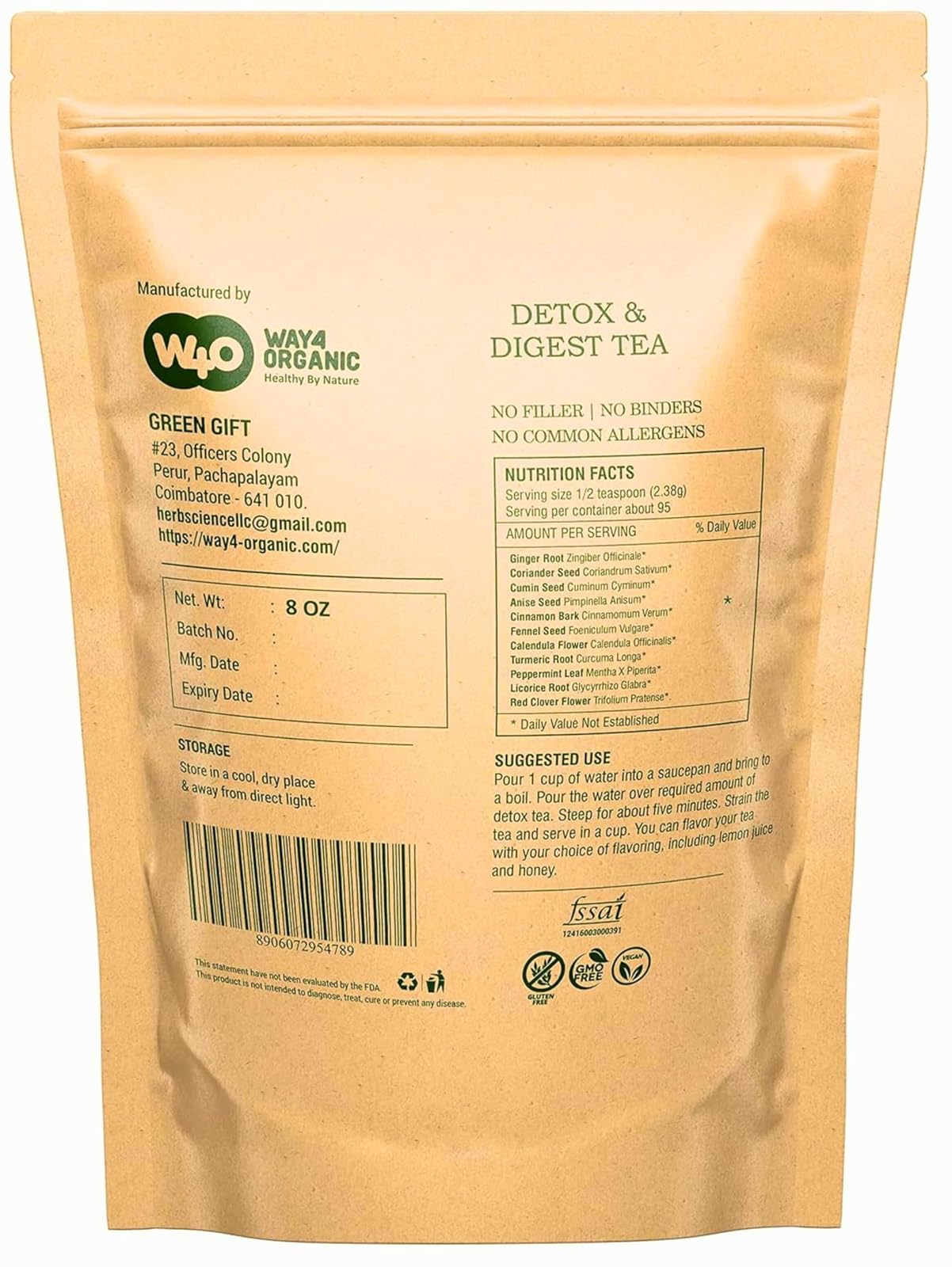 CCF tea for digestive health