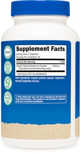 CCOF certified organic mushroom supplement
