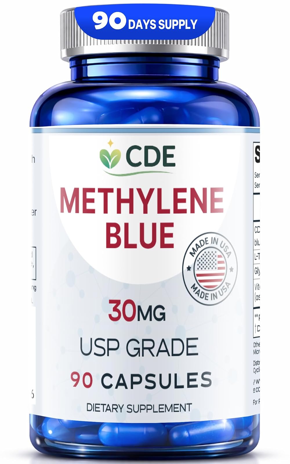 CDE Methylene Blue antioxidant capsules