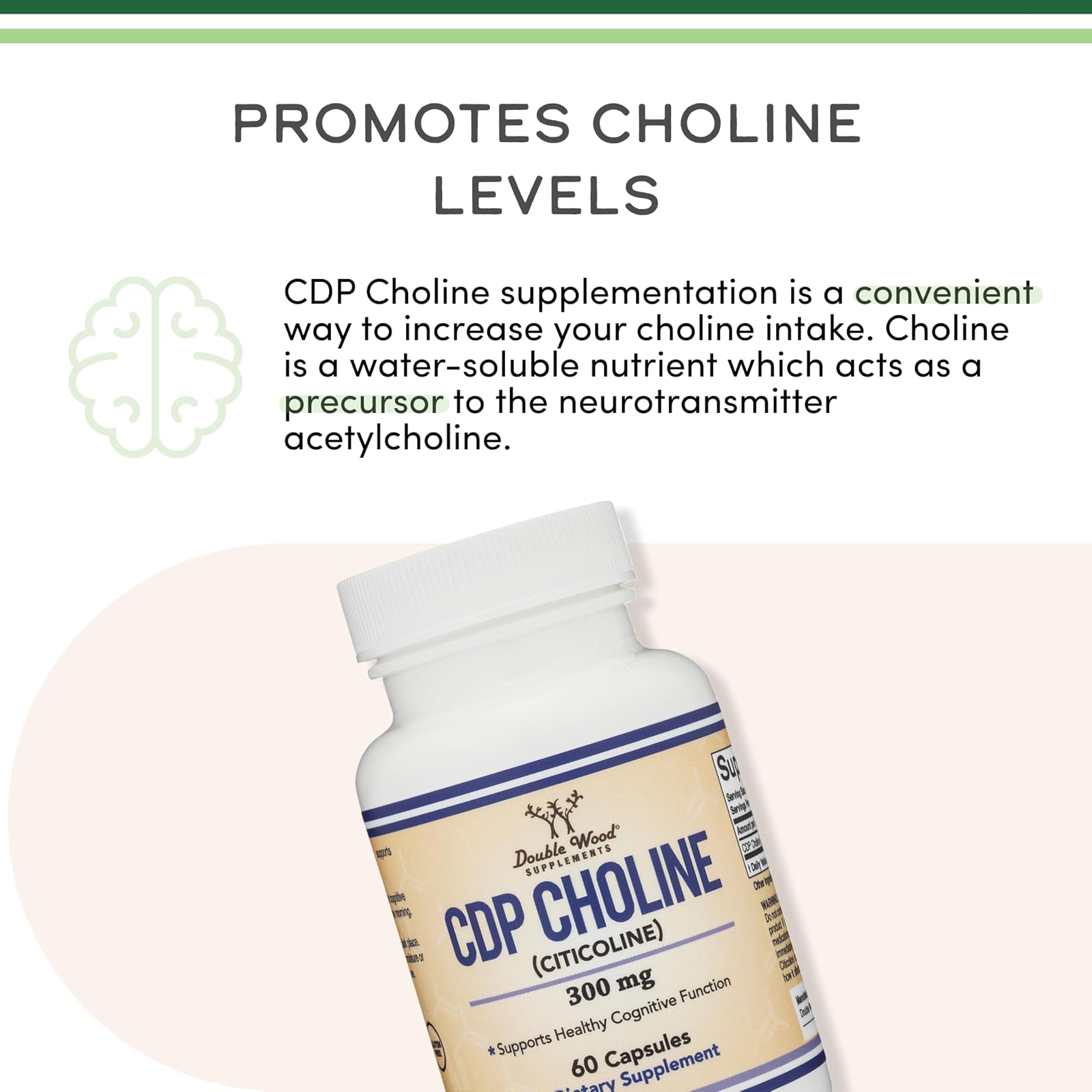 CDP choline 300 mg supplement