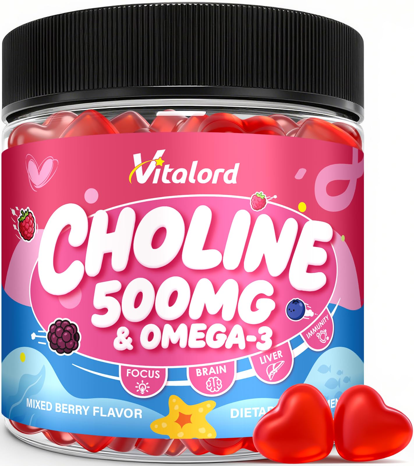 CDP Choline Omega 3 gummies