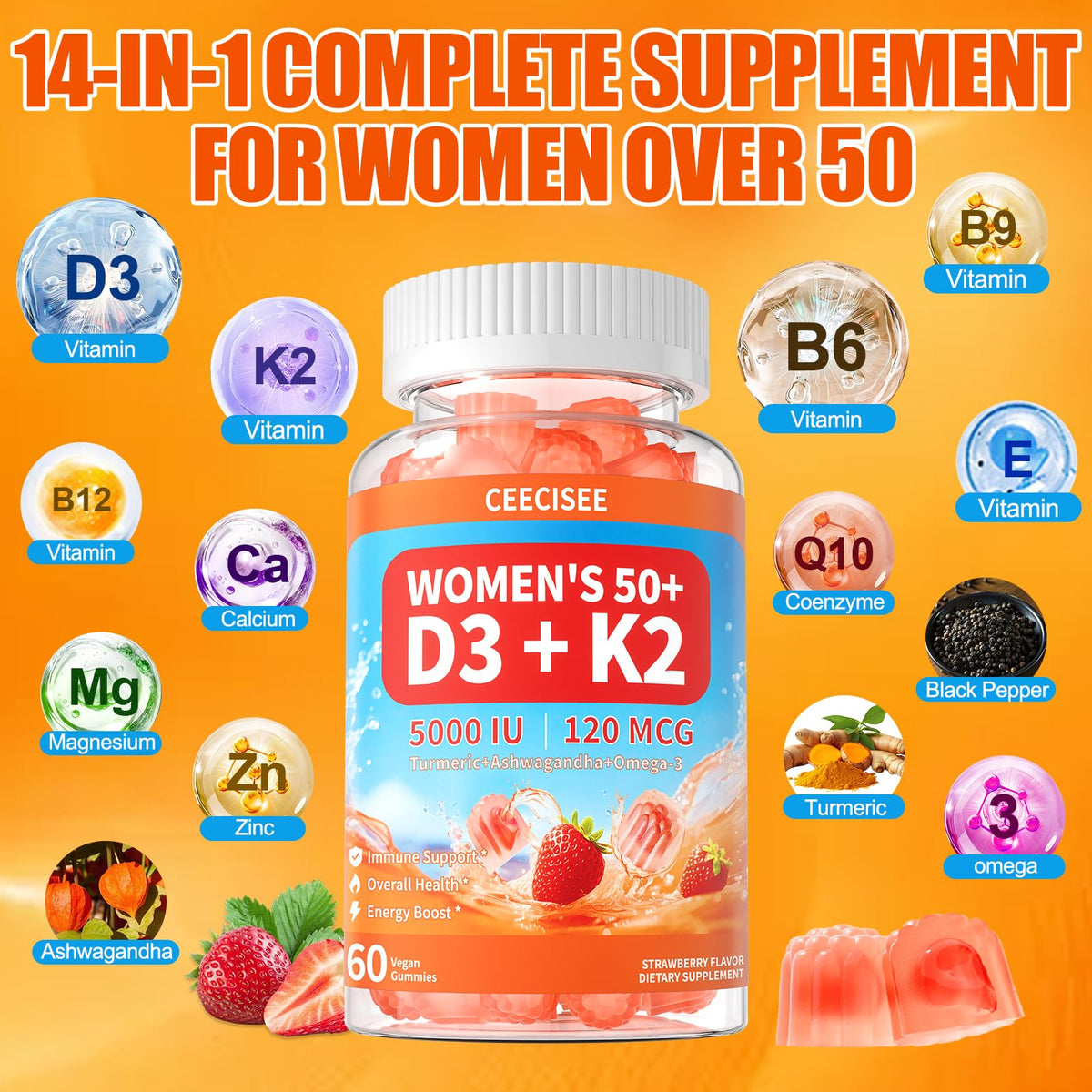 Ceecisee Vitamin D3 K2 for bone health