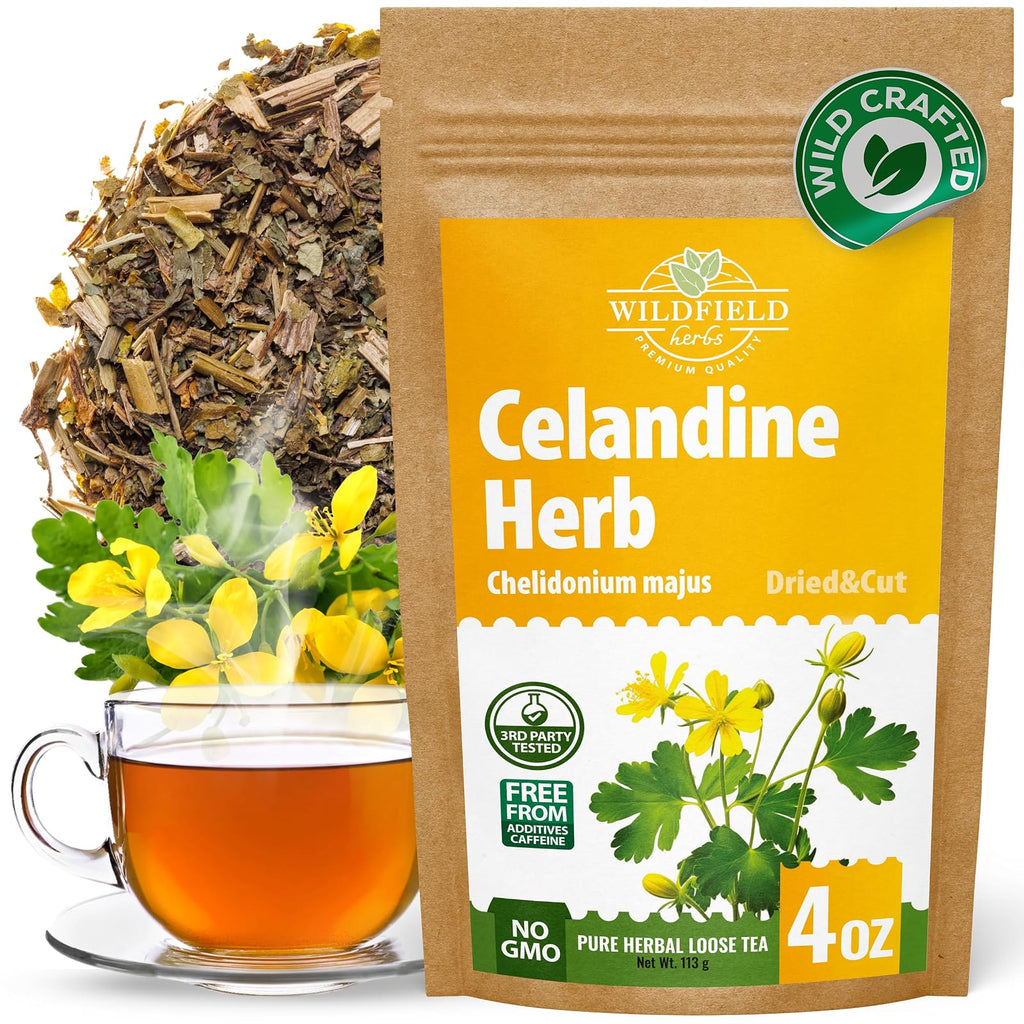 Celandine herbal tea for relaxation