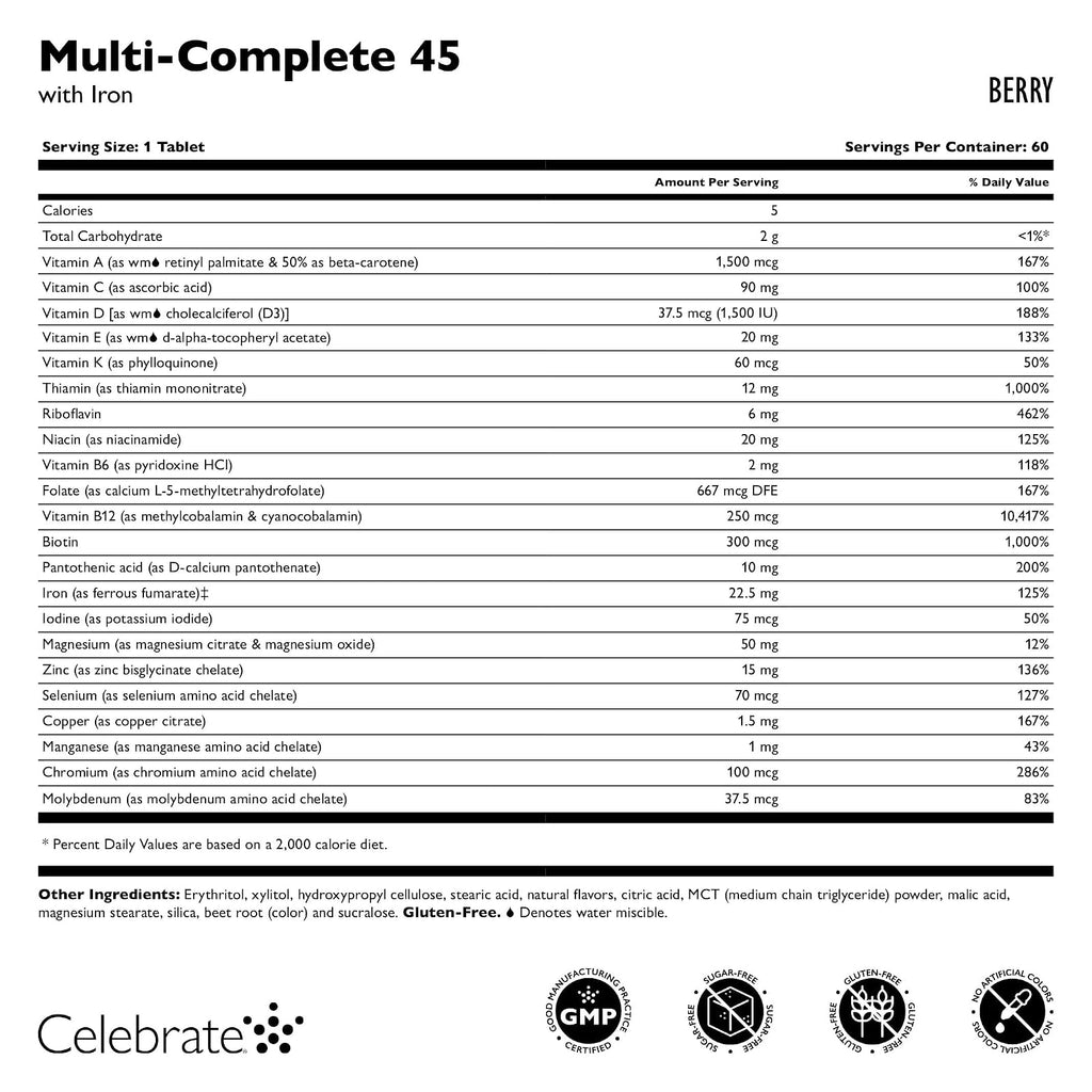 Celebrate Vitamins multivitamin for men