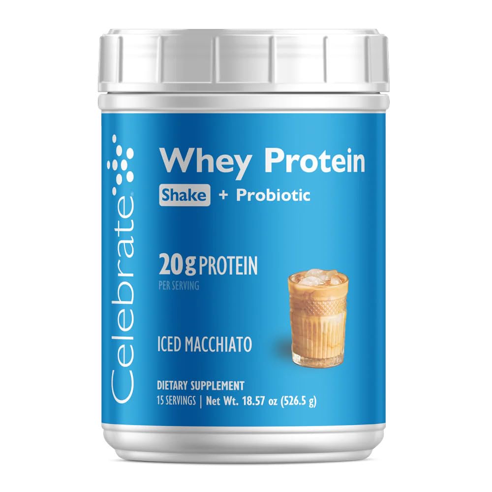 Celebrate Vitamins whey protein iced macchiato