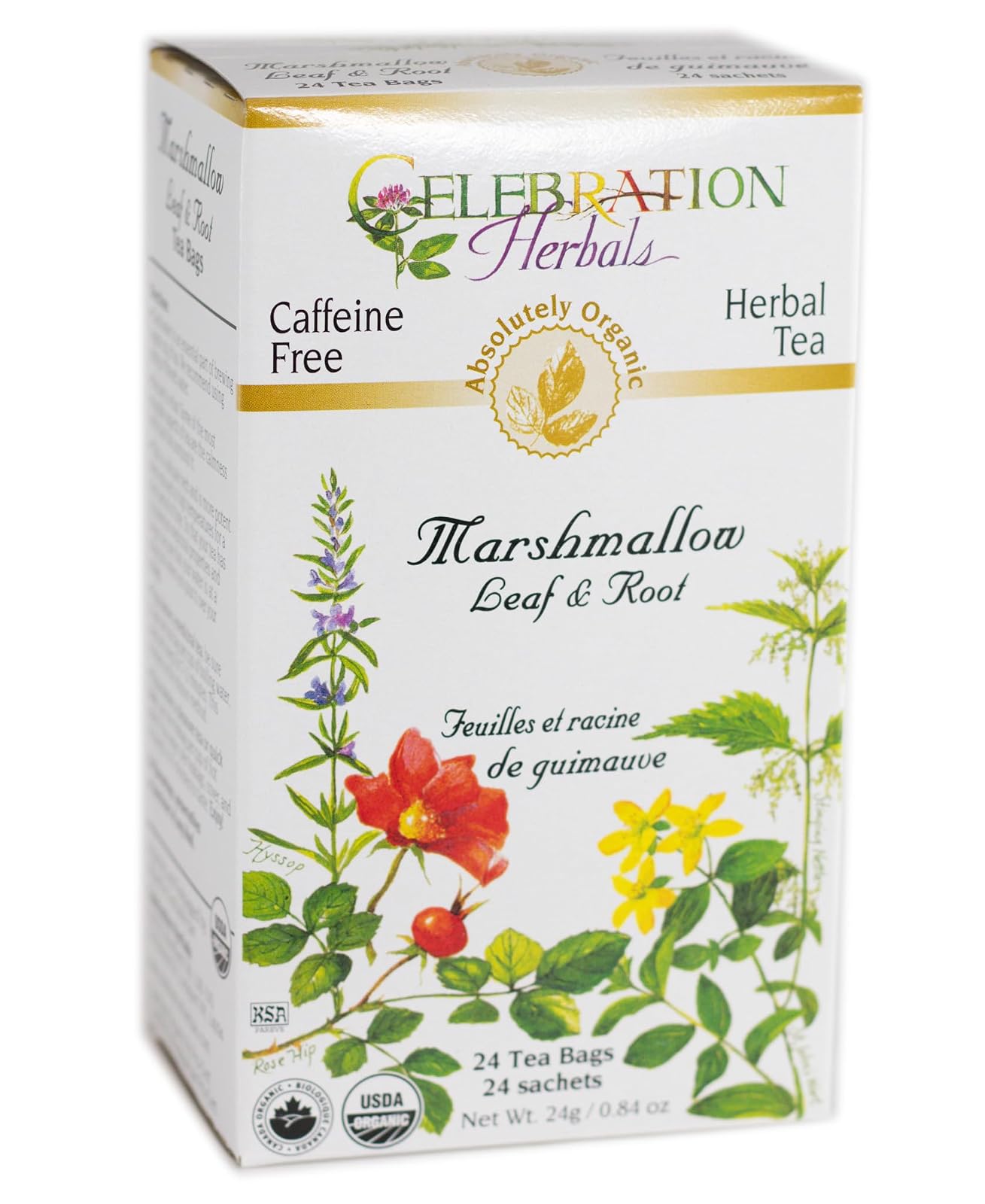 celebration herbals marshmallow root tea bags