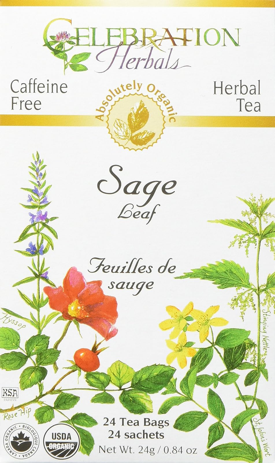 celebration herbals sage leaf tea bags