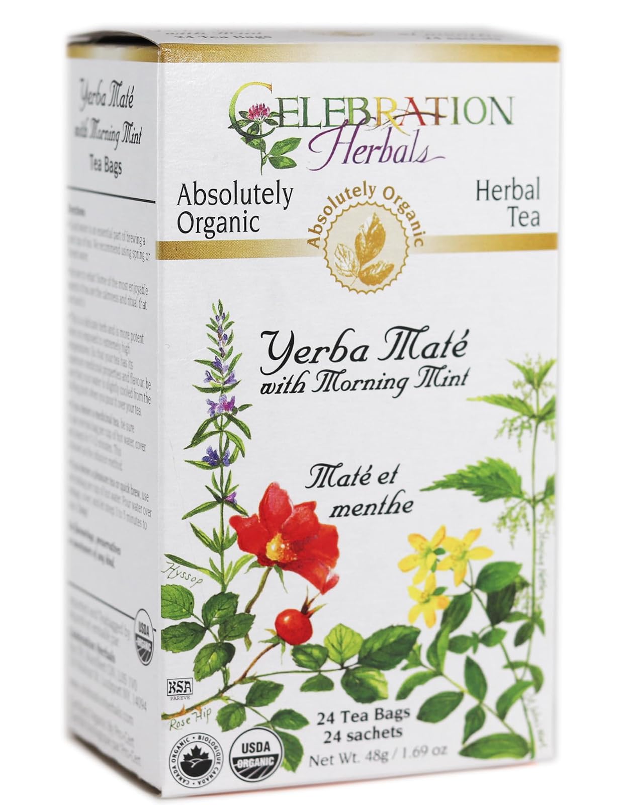 Celebration Herbals yerba mate tea bags