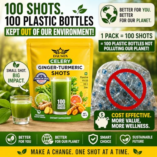 celery ginger turmeric energy shots