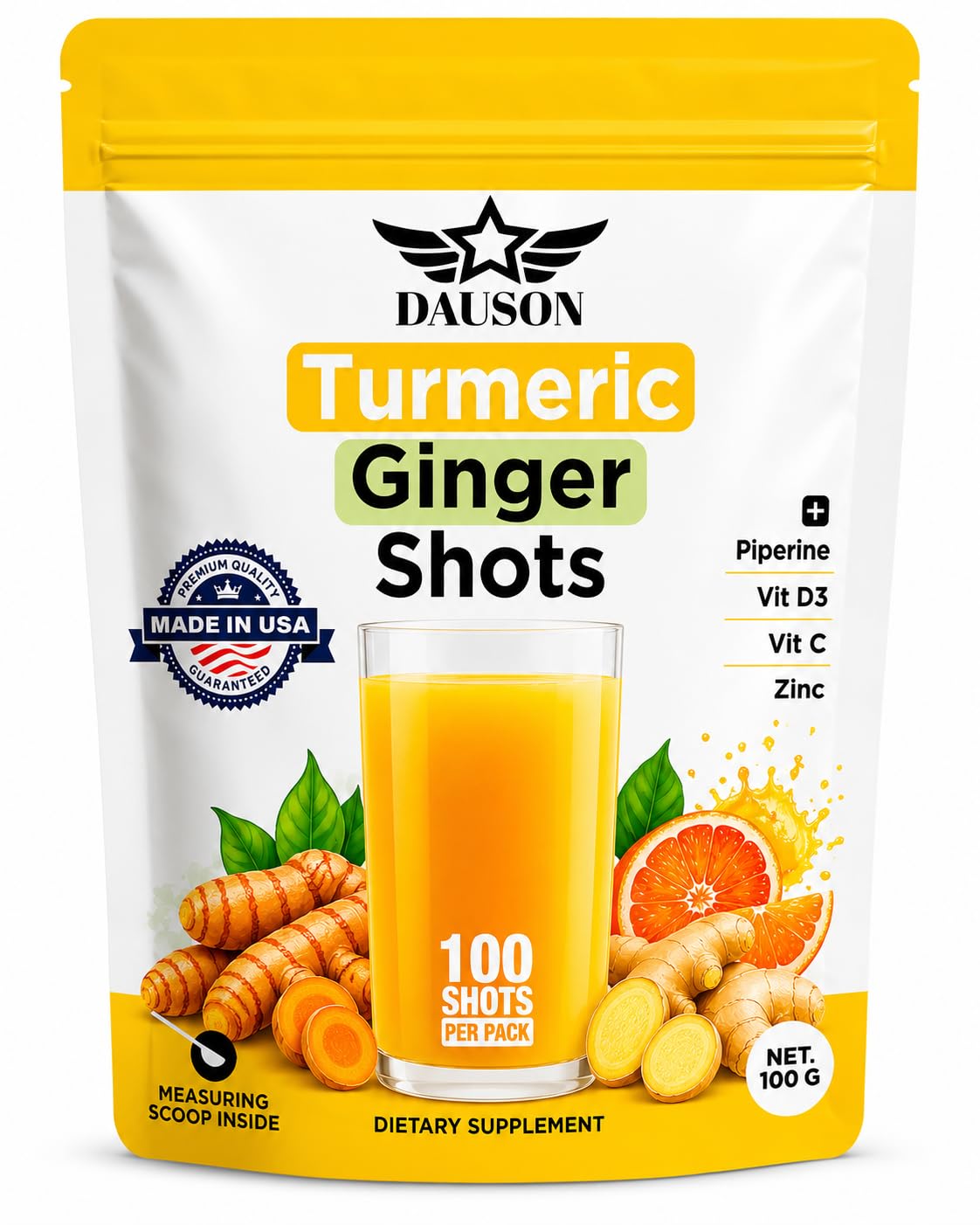 Celery Ginger Turmeric health shots