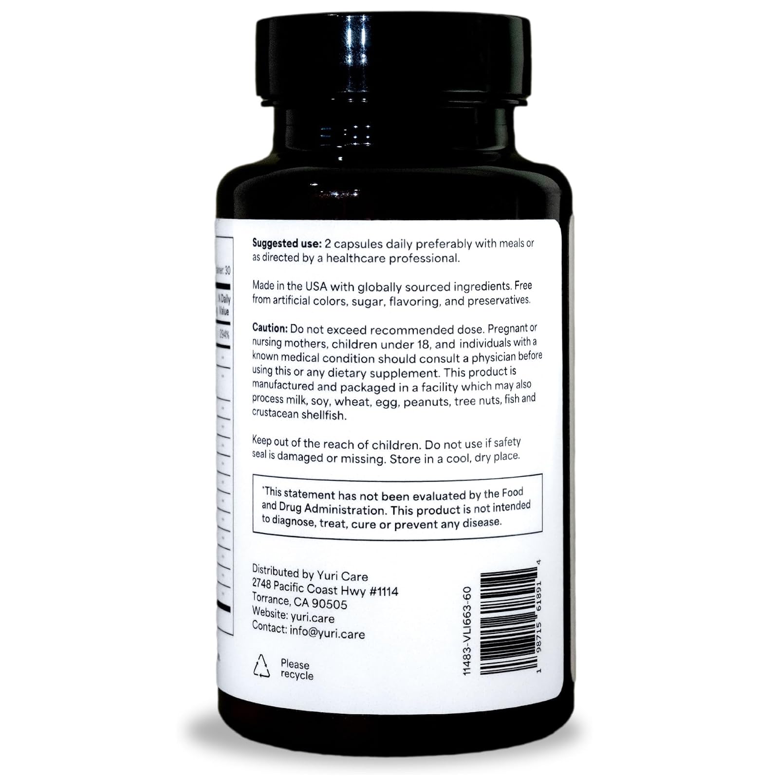 Celery seed and tart cherry blend