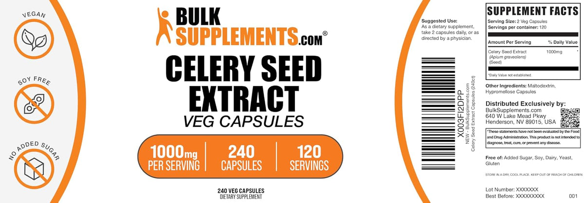 Celery seed extract for digestive support