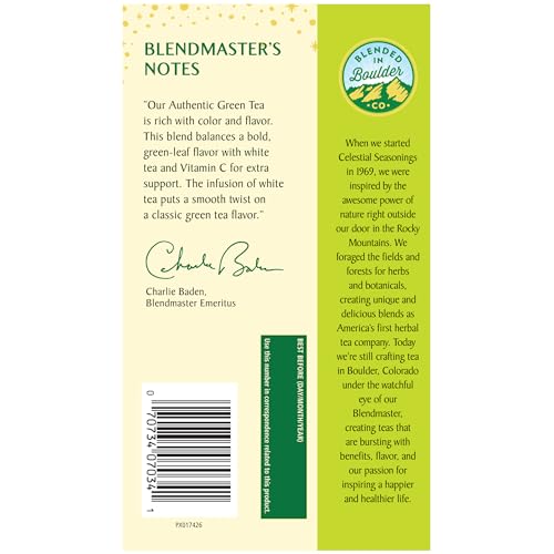 Celestial Seasonings green tea benefits