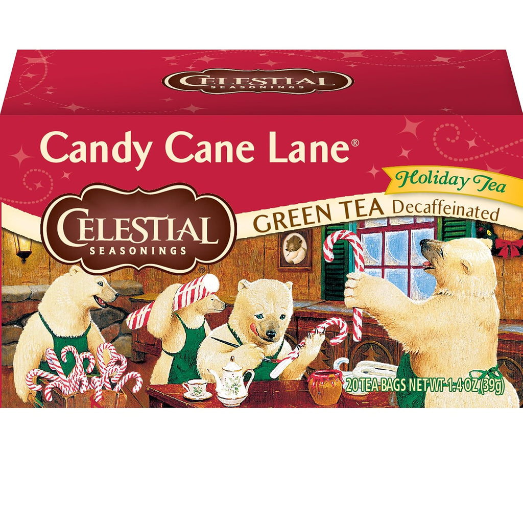 Celestial Seasonings green tea candy cane