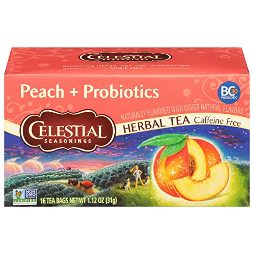 Celestial Seasonings peach herbal tea bags