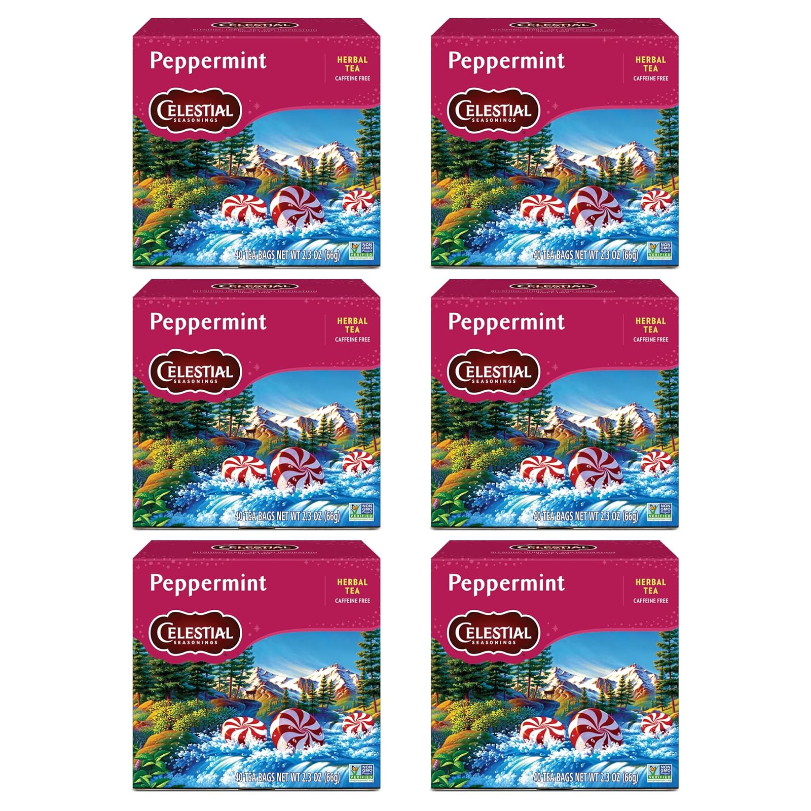 Celestial Seasonings peppermint herbal tea