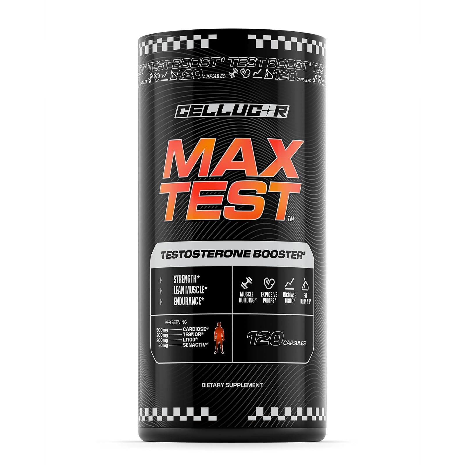 Cellucor Max Test testosterone booster capsules